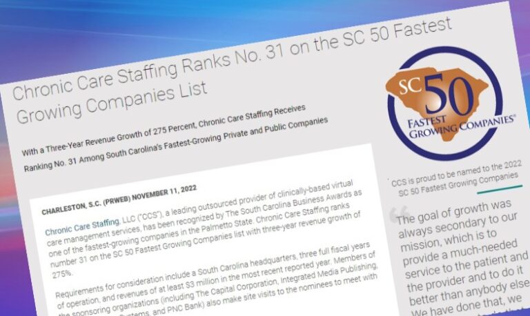 CCS Named an SC Top 50 Exceptional Growth Company!